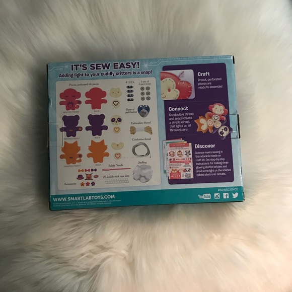 sew science | Toys | Sew Science Cuddly Critters Light Up Sewing Kit ...